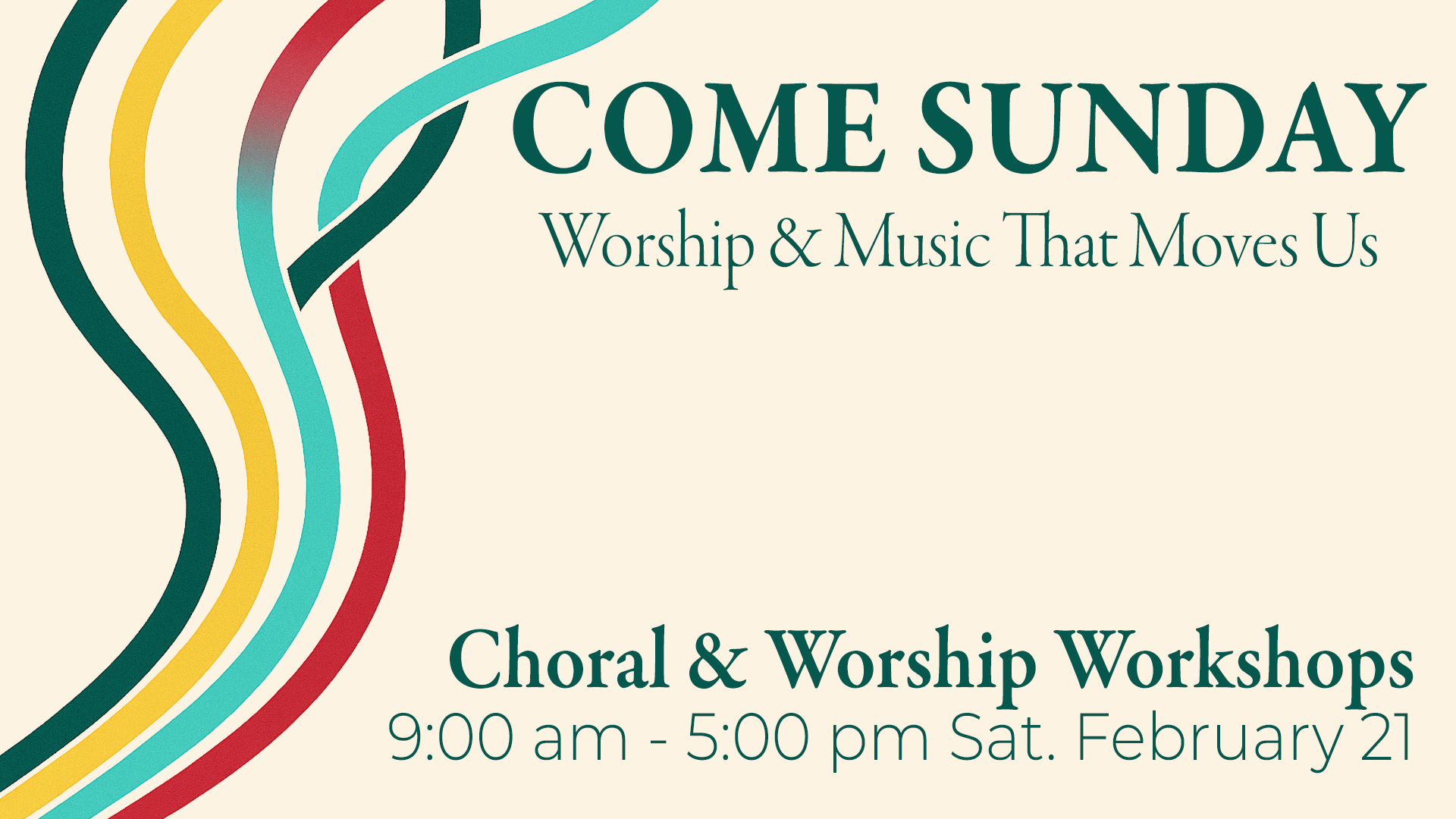 Come Sunday: Worship and Music Workshop - Westminster Presbyterian Church